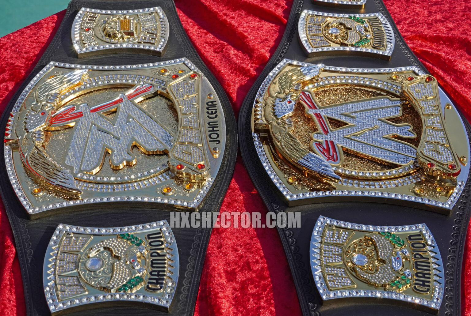 WWE Championship Spinner Replica Belts Compared | hXcHector.com