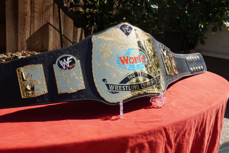 WWF Attitude Era Tag Team Championship Deluxe Replica Review - Figs Toy ...